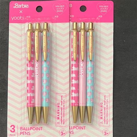 Yoobi Other Barbie X Yoobi Ballpoint Pens 3pack Poshmark