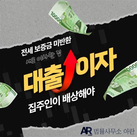 전세 보증금 미반환 집주인에게 추가 신용대출 이자 청구 가능해 로톡