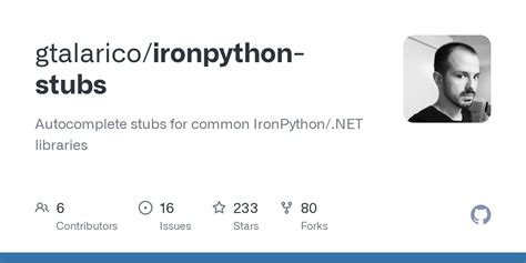 GitHub Gtalarico Ironpython Stubs Autocomplete Stubs For Common IronPython NET Libraries