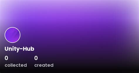 Unity Hub Profile Opensea