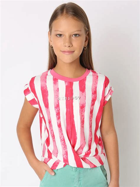 Deal White And Pink Stripe Top Yes United States