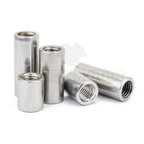 ข้อต่อสตัด ตัวเมีย แบบกลม ยาว สแตนเลส 304 เกลียวมิล หยาบ M3 M4 M5 M6 M Screwnbolt
