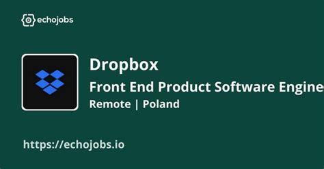 dropbox is hiring front end product software engineer [remote