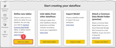 How To Create A Dataflow Within The Power Bi Service Customer Analytics