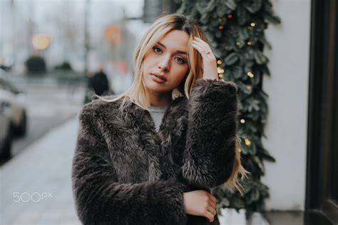 Hands On Head Depth Of Field 500px Blonde Women Outdoors Looking
