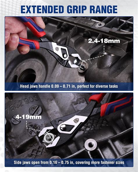 Workpro 85 Inch Slip Joint Pliers High Carbon Steel Pliers Tool With