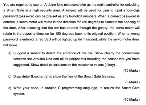 Solved You Are Required To Use An Arduino Uno Chegg