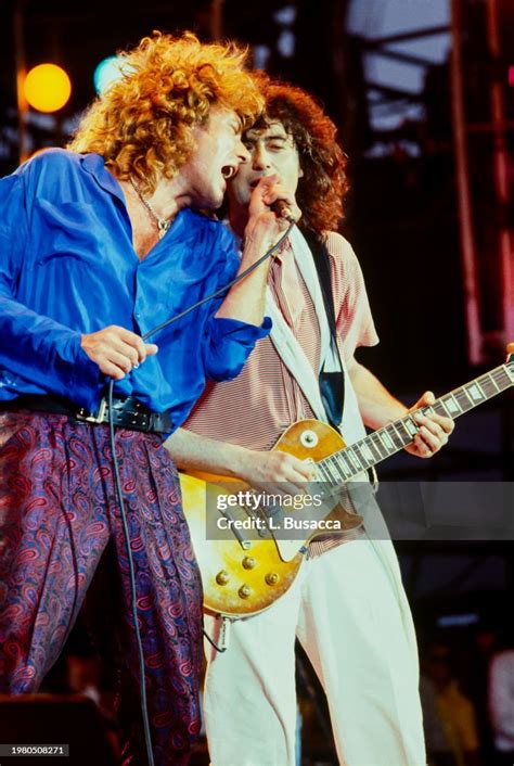 British Songwriter And Singer Robert Plant And British Songwriter And