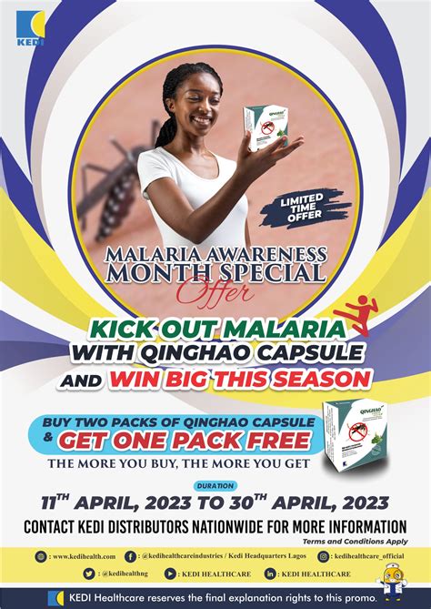 2023 Malaria Awareness Month Special Offer Kedi Healthcare Ind Nig Ltd