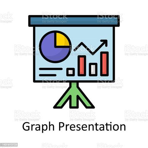 그래프 프리젠테이션 벡터 채워진 윤곽선 아이콘 디자인 일러스트레이션입니다 화이트 백그라운드 Eps 10 파일에 은행 및 지불 기호 고객에 대한 스톡 벡터 아트 및 기타