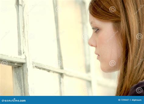 Girl And Windows Stock Image Image Of Windows Teenager 729447