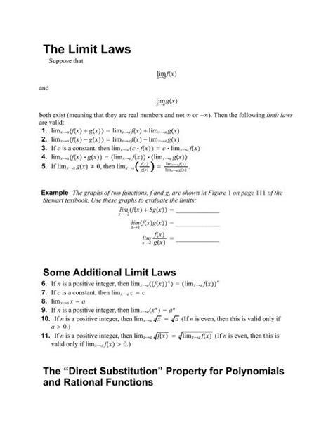 The Limit Laws