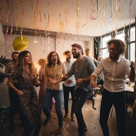 Premium Ai Image Editorial Photography A Surprise At The Office Happy