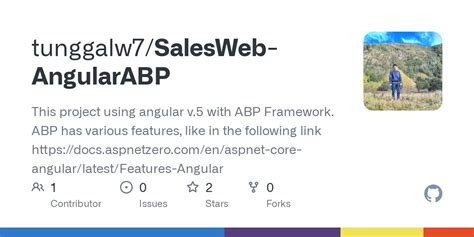GitHub Tunggalw SalesWeb AngularABP This Project Using Angular V With ABP Framework ABP
