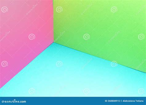 Abstract Pastel Colored Paper Texture Minimalism Background 3d Geometric Shapes And Lines In