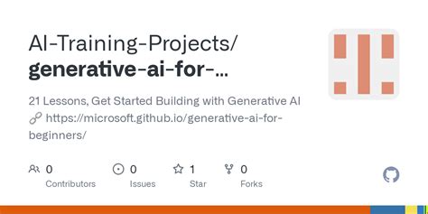 Github Ai Training Projectsgenerative Ai For Beginners Microsoft 21