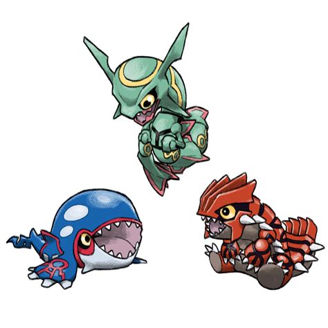 Rayquaza Kyogre And Groudon Pokemon Drawn By Blacknirrow Danbooru