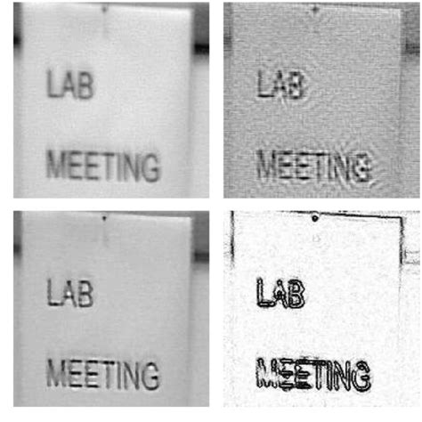 Segmentation And Blind Restoration Of Unknown Defocus Blur Top Left