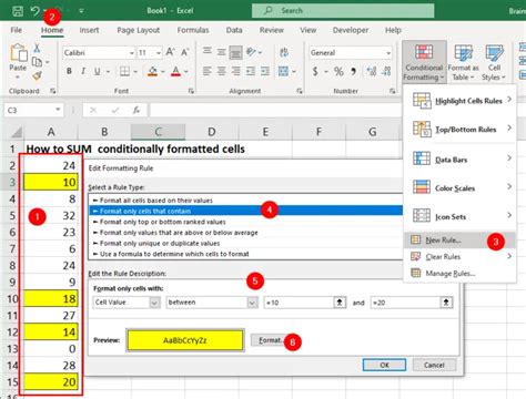 Sum Cells That Meet Conditional Formatting Criteria In Excel BrainBell