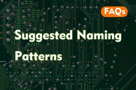 suggested naming patterns pcbshare