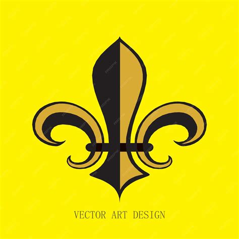 Diseño De La Flor De Lis Vector Premium
