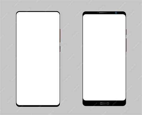 Реалистичный 3d макет смартфона с пустым макетом телефона с пустым экраном шаблон для