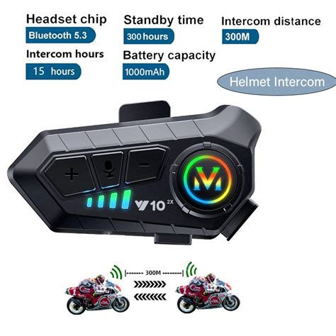 Y X Wireless Bluetooth Motorcycle Helmet Intercom Headset M