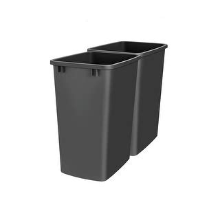 Rev A Shelf Polymer Replacement Quart Trash Bin Black Pack RV Bed Bath