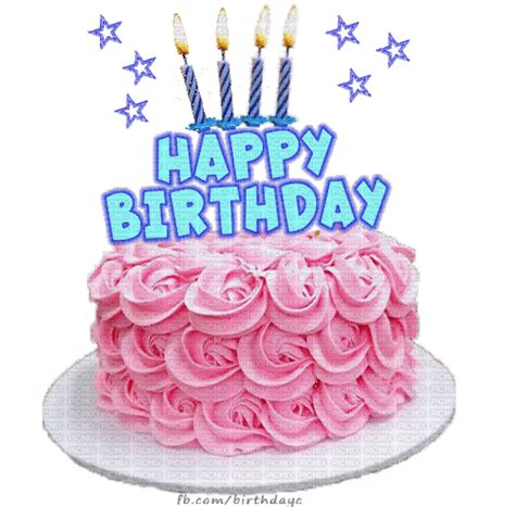 Happy Birthday Cake Birthday Cake Candles Animated  Deco