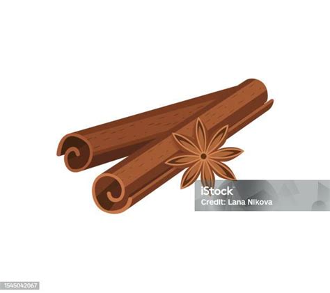 흰색 배경에 고립 된 계피 스틱 종의 벡터 일러스트 레이 션 3차원 형태에 대한 스톡 벡터 아트 및 기타 이미지 3차원 형태 Health 가루로 빻은 Istock