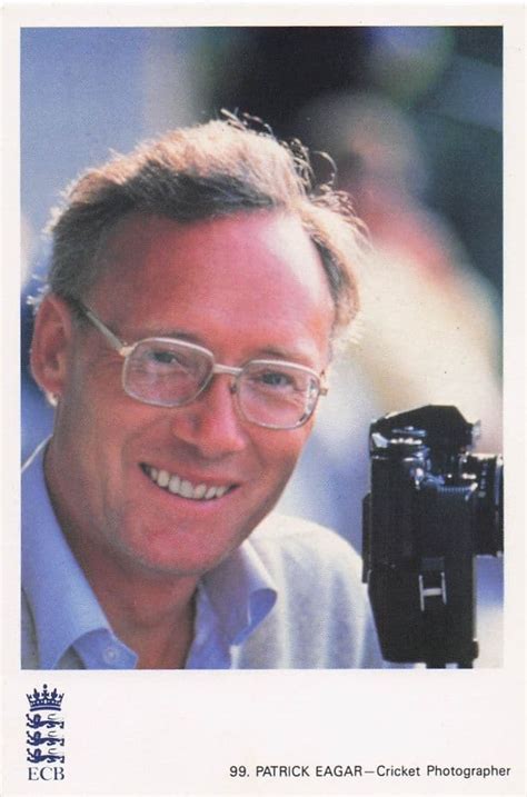 Patrick Eagar Match Photographer Tccb Classic Cricket Photo Postcard