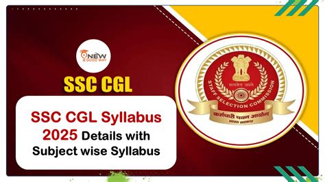 Ssc Cgl Syllabus 2025 Exam Pattern With Subject Wise Syllabus New Good Way