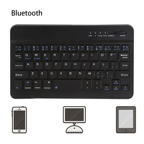 Bluetooth Keyboard For Tablet Mini Wireless Keyboard Rechargeable Slim Portable Keyboard For