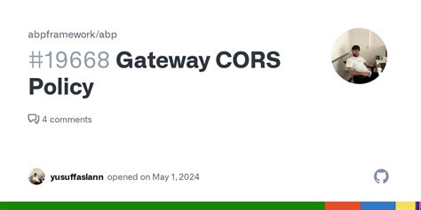 gateway cors policy · issue 19668 · abpframework abp · github