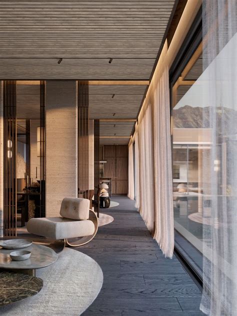 Villa Of Soft Modernism In Riyadh On Behance Lobby Interior Design Interior Design Nordic