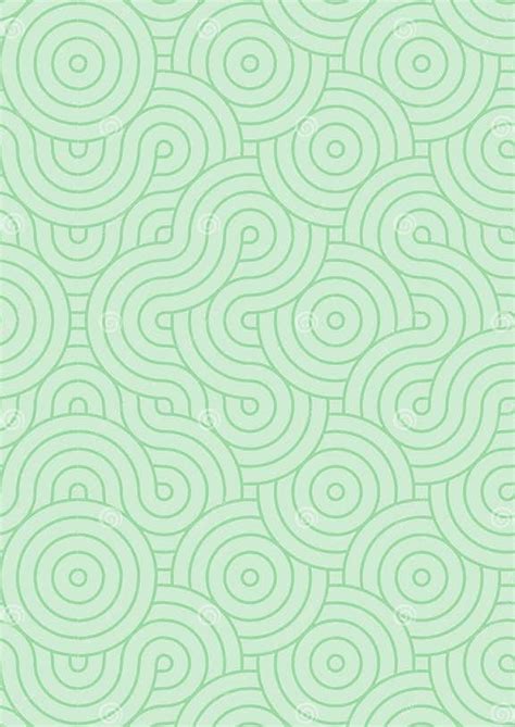 Abstract Circle Line Background Illustration Paper Size With Green Color Stock Illustration