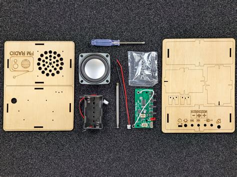 Fm Radio Receiver Diy Kit Wood 26952