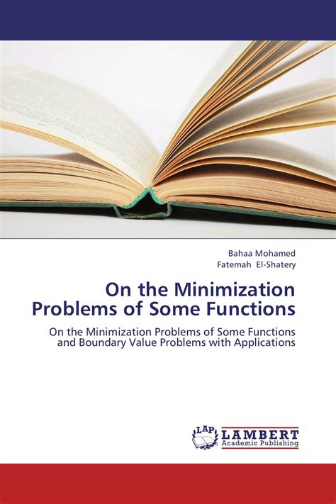 on the minimization problems of some functions 978 3 659 37601 6