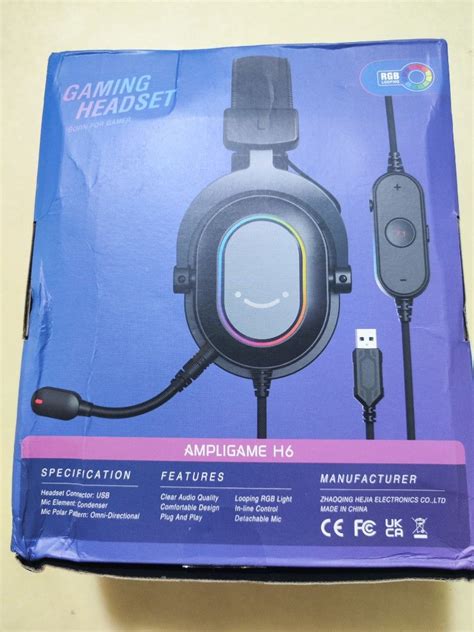 Rgb Gaming Headset Fifine Ampligame H Audio Headphones Headsets On Carousell