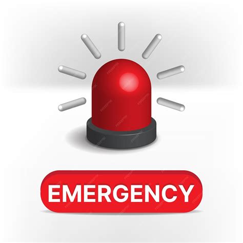 Premium Vector 3d Minimal Emergency Icon Design On White Background