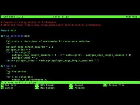 Pico Text Editor YouTube