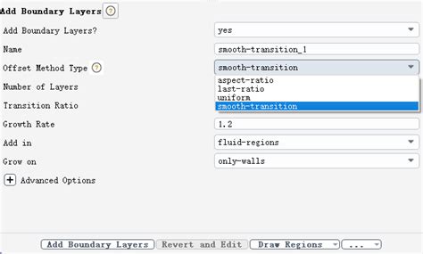 Fluent Meshing中的边界层网格参数