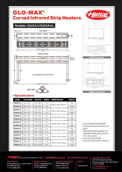 Hatco Glo Max Gm5ahl 36 Infrared Strip Heater Silverchef