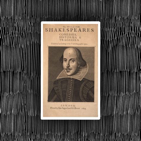Shakespeare First Folio Sticker Etsy