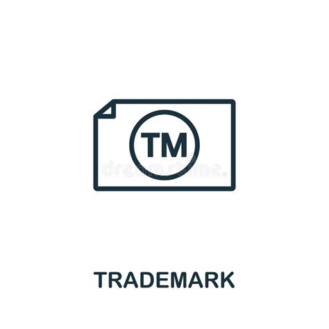 Trademark Icon Simple Element From Intellectual Property Collection Stock Vector Illustration
