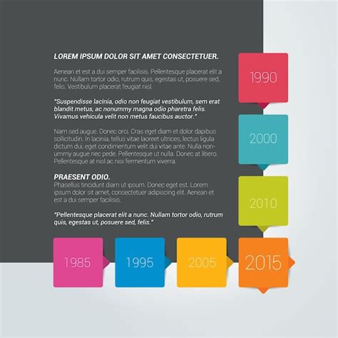 Premium Vector Page Template Timeline Speech Bubble With Text Field