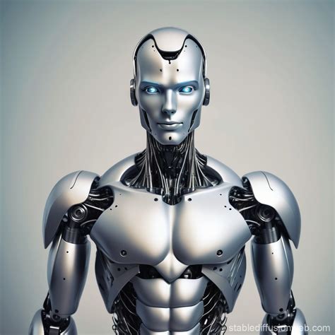 Handsome Humanoid Robot Stable Diffusion Online