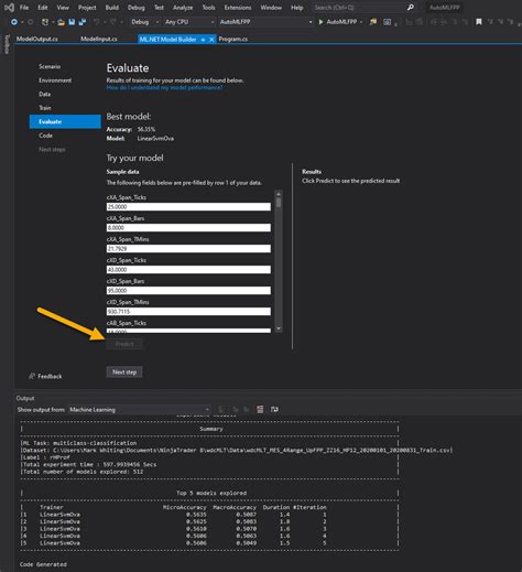 Predict Button Not Highlightedactive · Issue 1067 · Dotnet