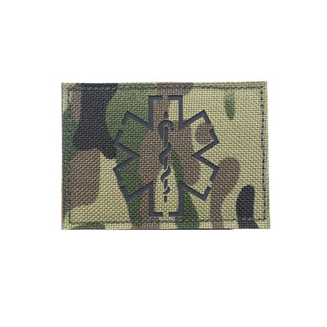 Tactical Medic Patch Φωσφορίζον σε Camo Σχέδιο Velcro Σήμα για Σακίδια And Plate Carriers