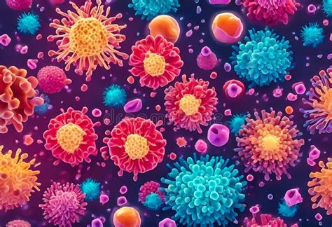 Close Up Virus And Bacteria Coronavirus Background Bacteria Germs